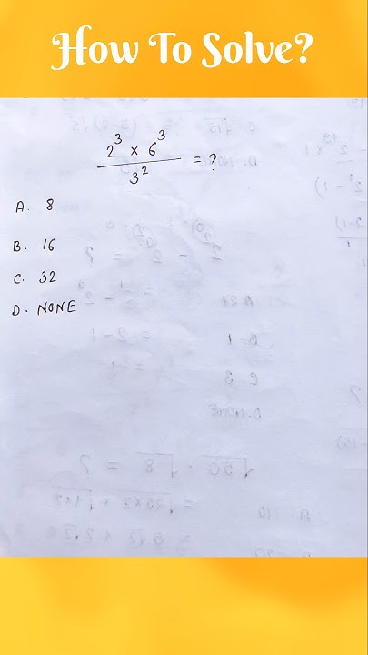 Nice Exponential Math problem #maths #shorts - YouTube