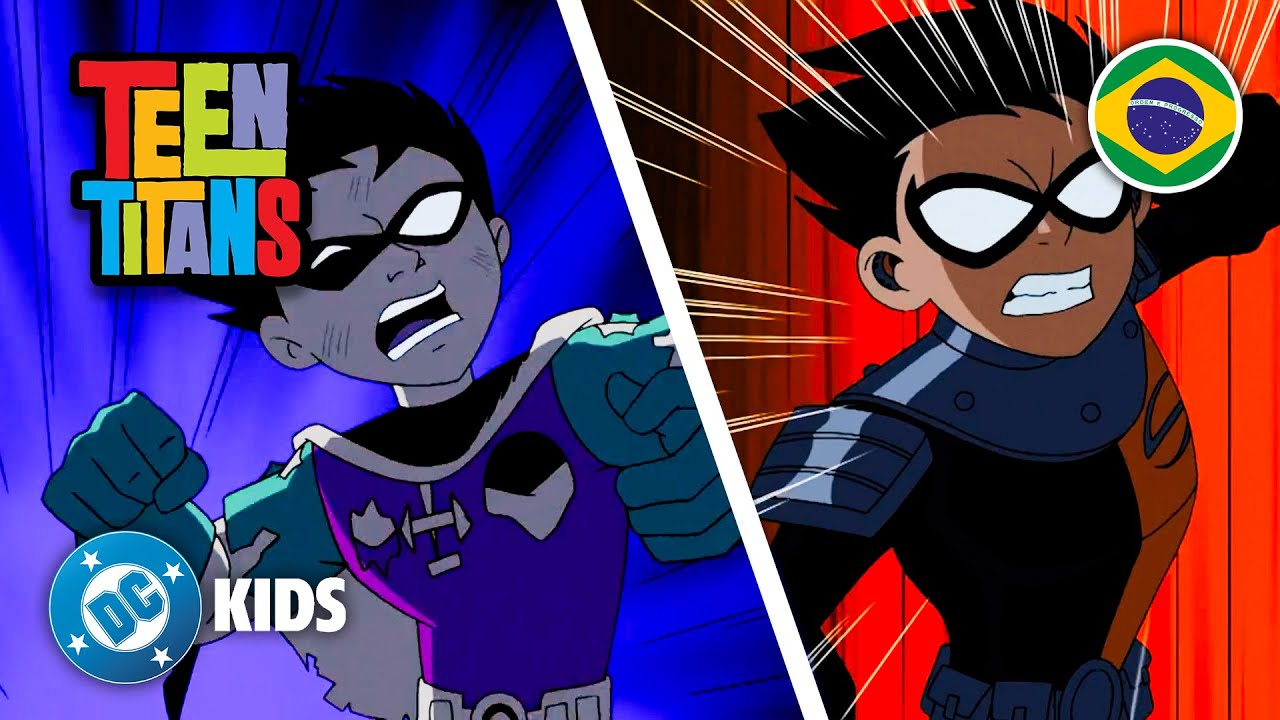 Cenas Icônicas do ROBIN! 🦸🏻🖤 | Teen Titans em Português 🇧🇷 ...