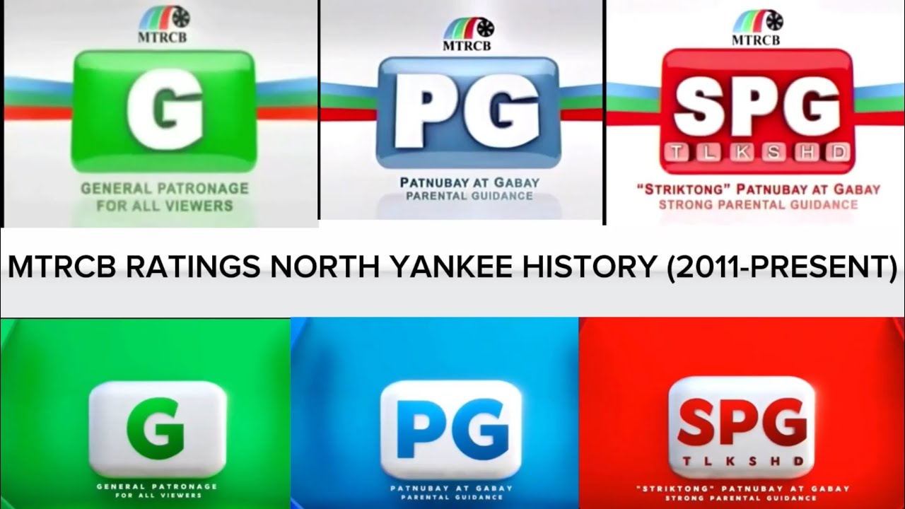 MTRCB RATINGS NORTH YANKEE HISTORY (2011-PRESENT) 🇨🇴 - YouTube
