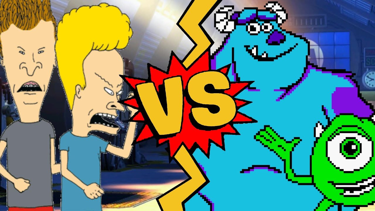 M.U.G.E.N Battles | Beavis/Butt-Head vs Mike Wazoski/Sulley | Beavis ...