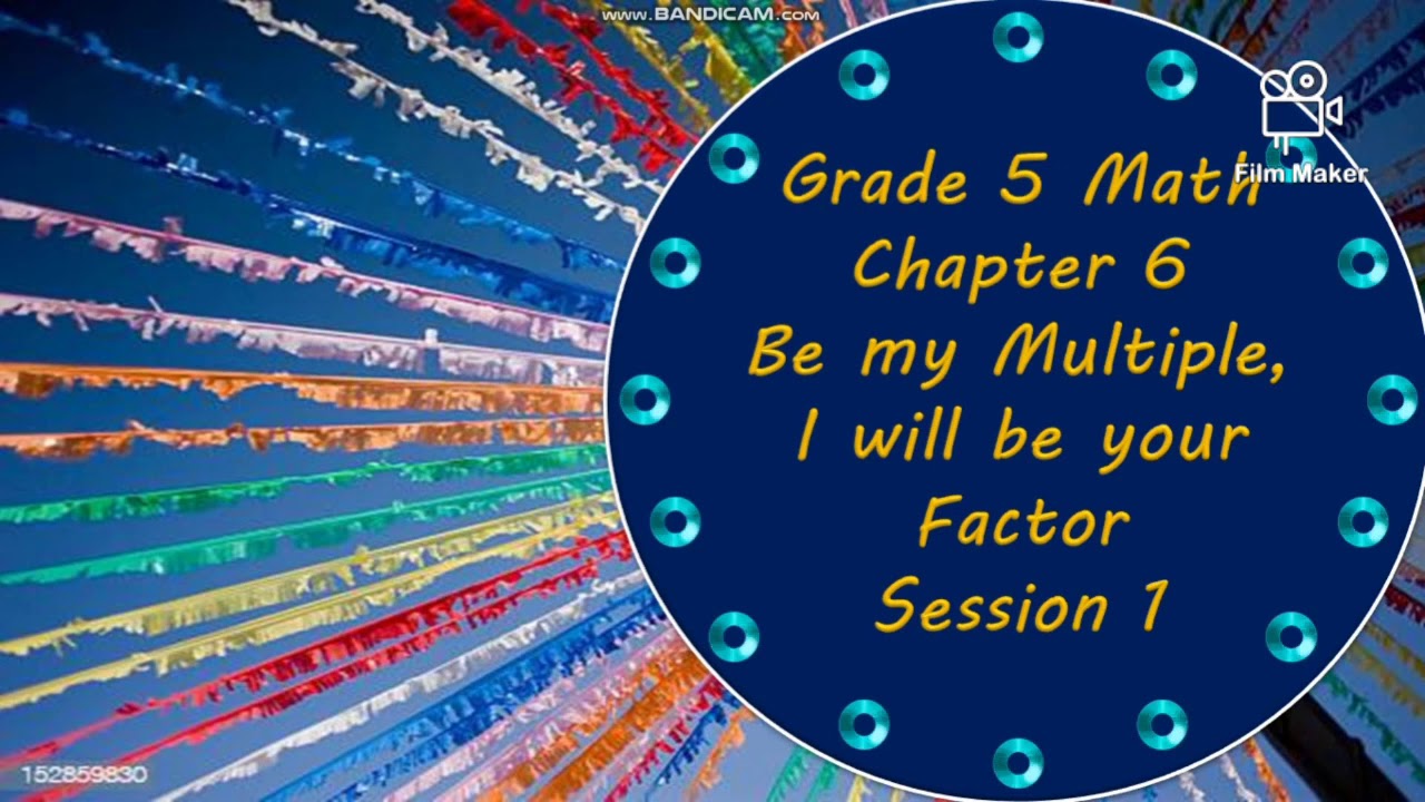 Ncert Class 5 Math Chapter 6 Session 1 - YouTube
