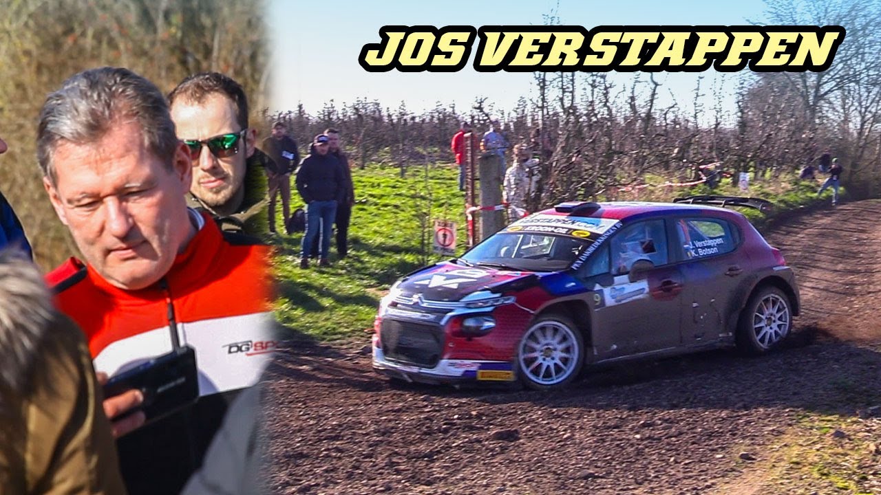 Jos Verstappen's FIRST RALLY EVER | Citroen C3 R5 2022 Haspengouw Rally ...