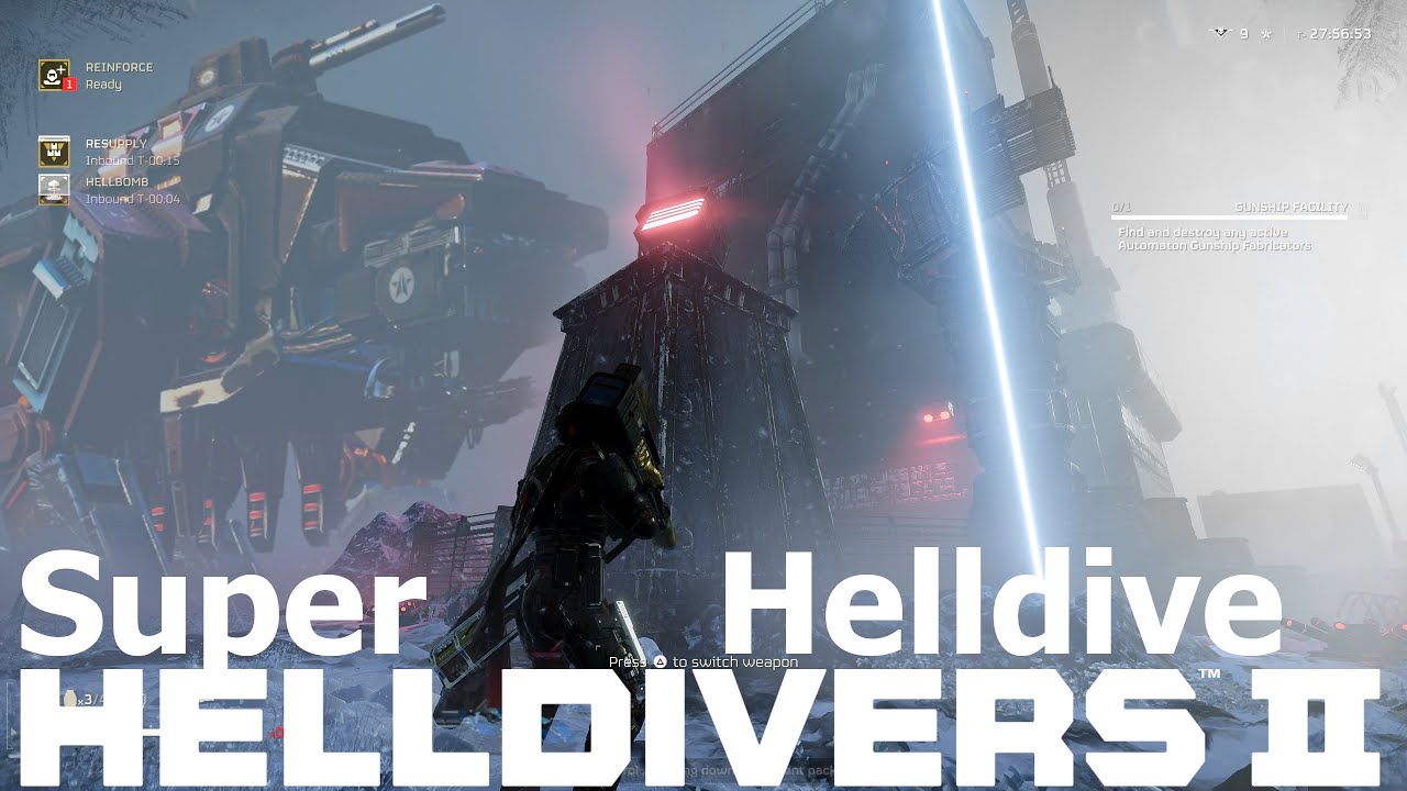 Helldivers 2 first Solo Super Helldive Bot try - YouTube