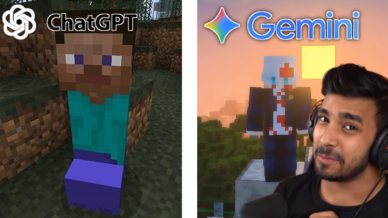 Chatgpt Vs Gemini Make Minecraft From Scratch - YouTube