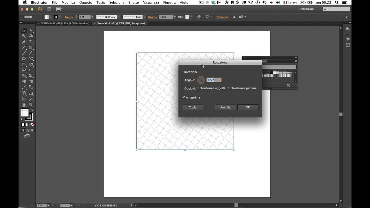 Tutorial Illustrator - Trasformare un Pattern - YouTube