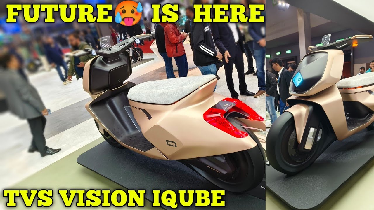 Upcoming 2025 Tvs Future Scooter Vision IQ 😱| Is This Robotic Scooter ...