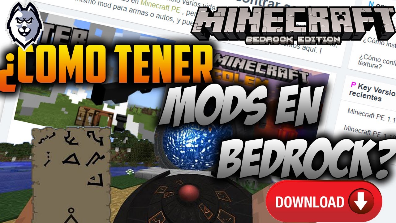 MinecraftBedrock /INSTALAR MODS en Minecraft Windows 10 Edition - YouTube