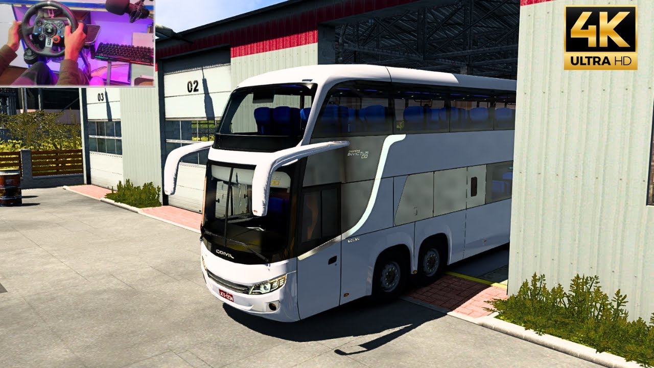 Euro Truck Simulator 2 (ETS 2) | Smooth Driving Bus Mod | Logitech G29 ...