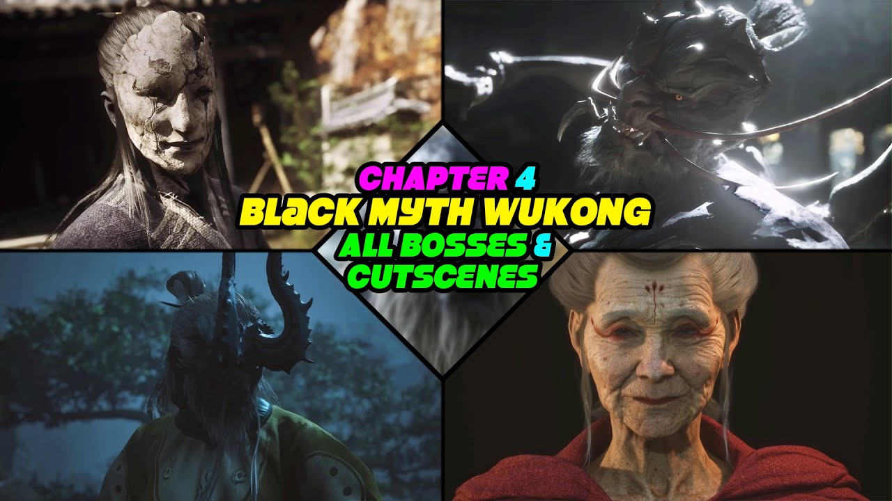 Black Myth Wukong - Chapter 4 (All Bosses & Cutscenes) - YouTube