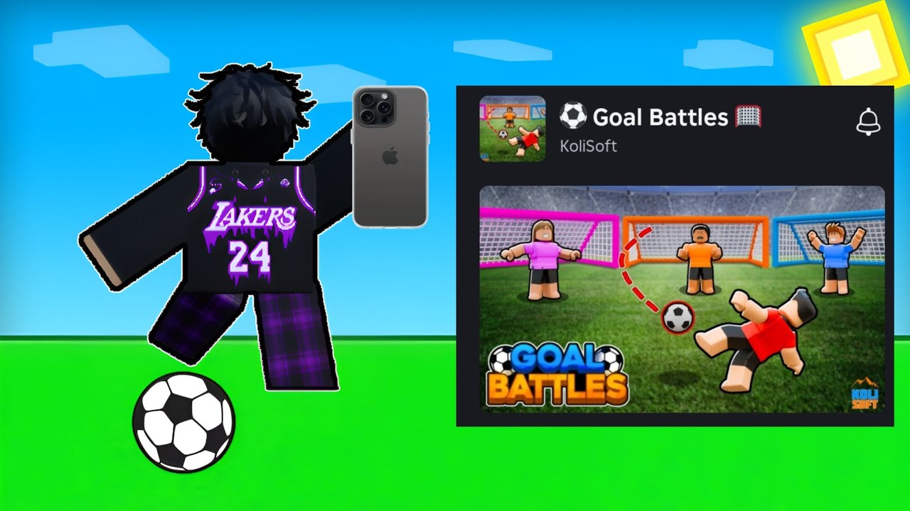 Goal battles but on MOBILE challenge! - YouTube