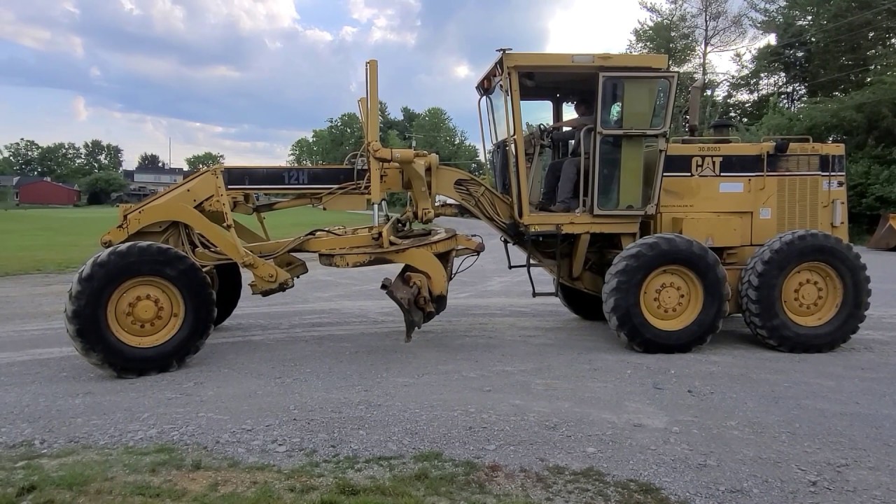 CAT 12H Grader - YouTube
