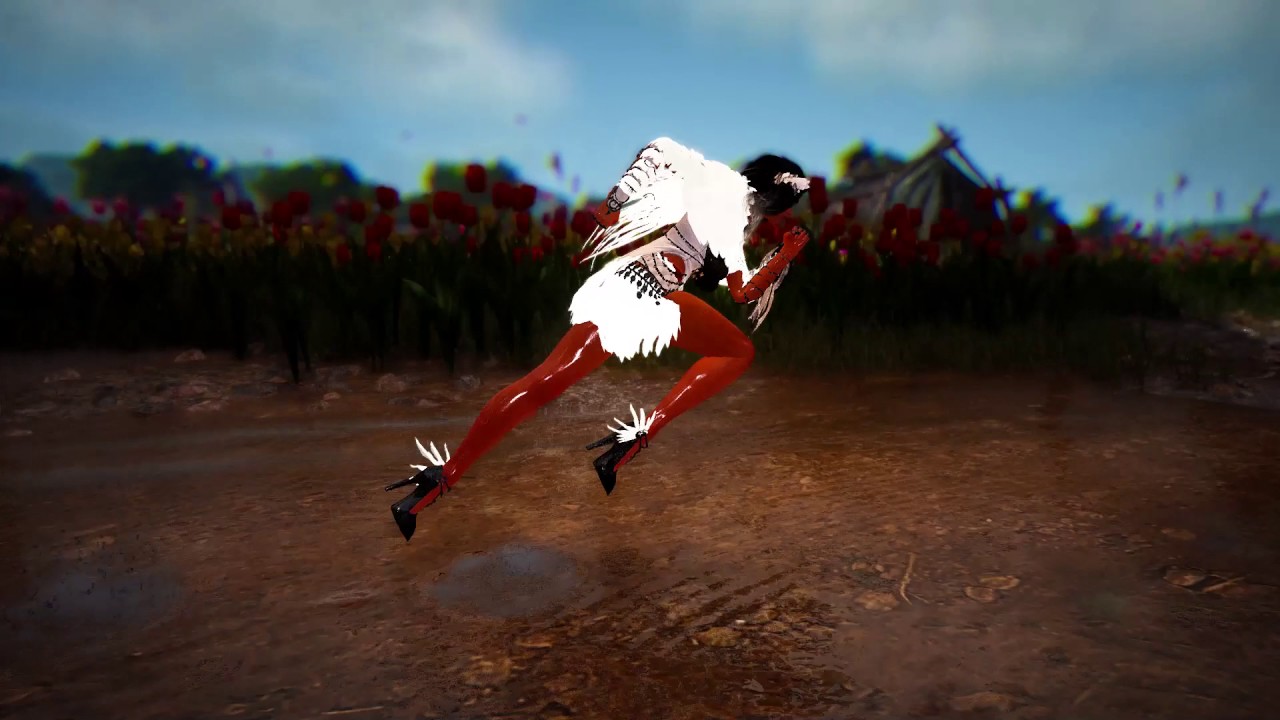 Black Desert Online Skewa Valkyrie Legs No UI Pure Black Stone Run ...