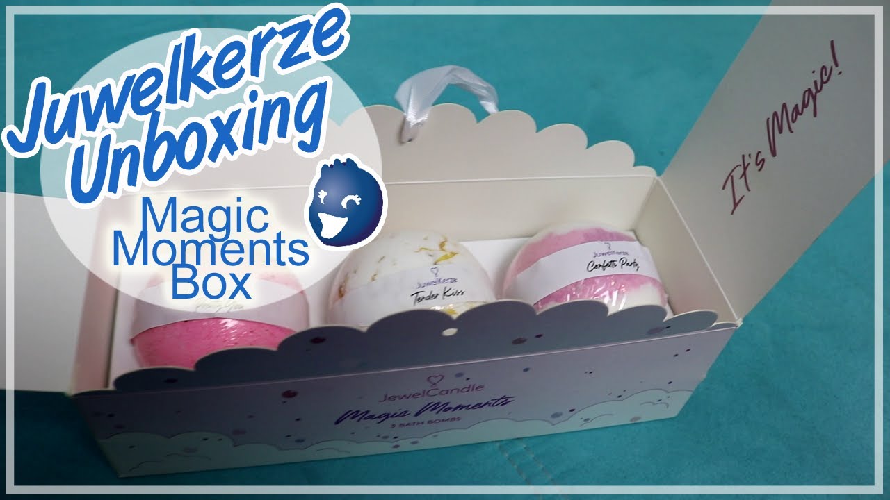 Juwelkerze Unboxing - Magic Moments Box - 3 Badekugeln und Schmuck ...