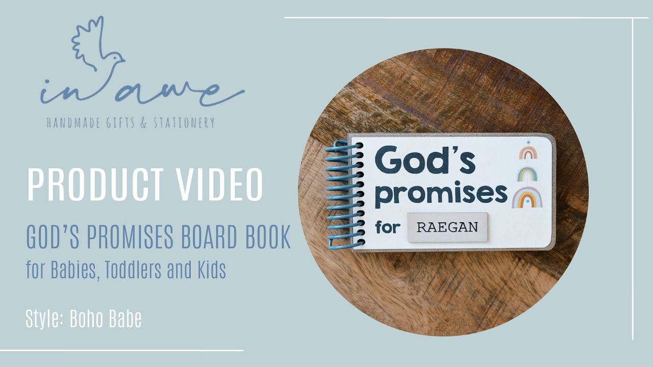 God's Promises Board Book for Babies, Toddlers and Kids - Bible verses ...