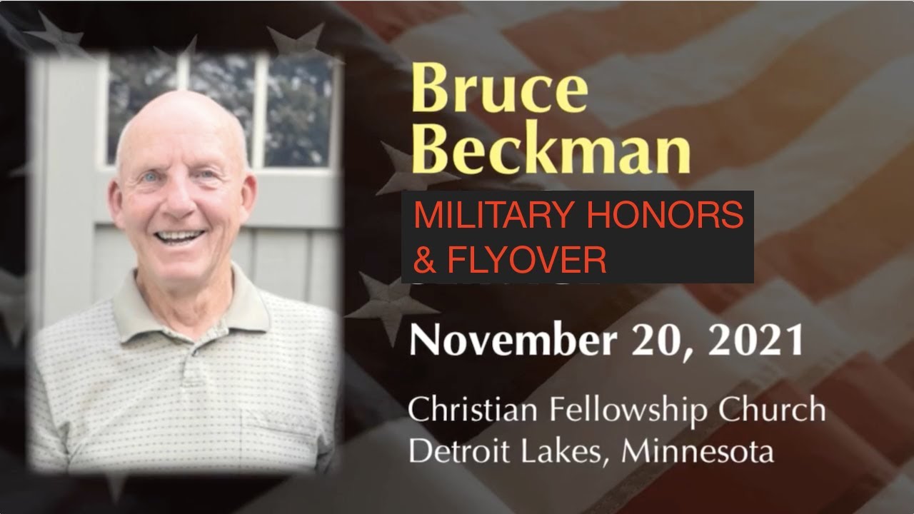 Bruce Beckman Military Honors & Flyover, 11-20-2021 - YouTube