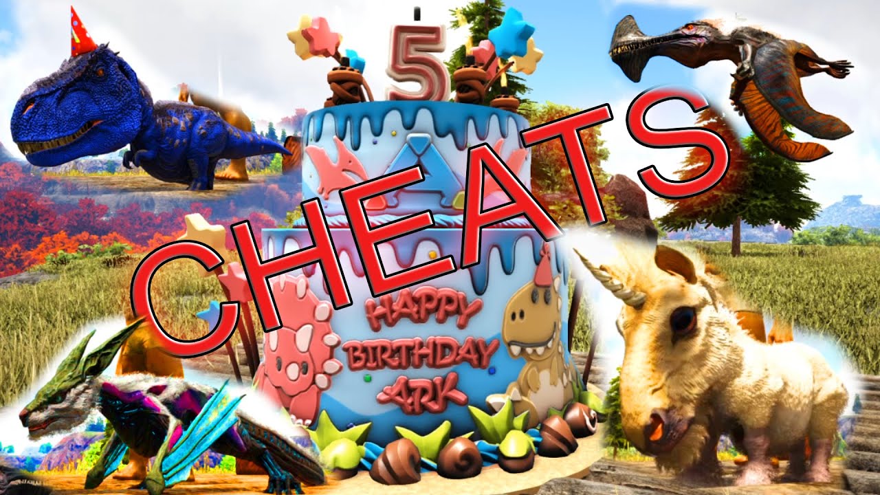 ALLE CHEATS zum ARK Birthday Event - PS4 - XBOX -PC - YouTube