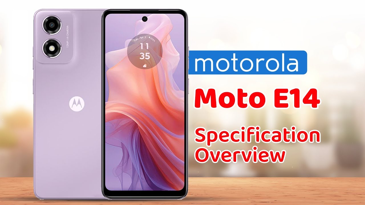 Motorola Moto E14 Specification Overview - YouTube