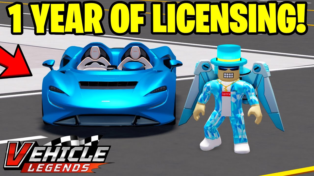 1 Year of Car Brand Licensing In Vehicle Legends Roblox.. - YouTube