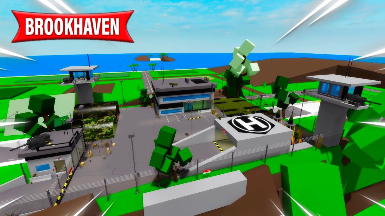 ¡24 HORAS VIVIENDO EN LA MEJOR BASE MILITAR DE BROOKHAVEN! - YouTube