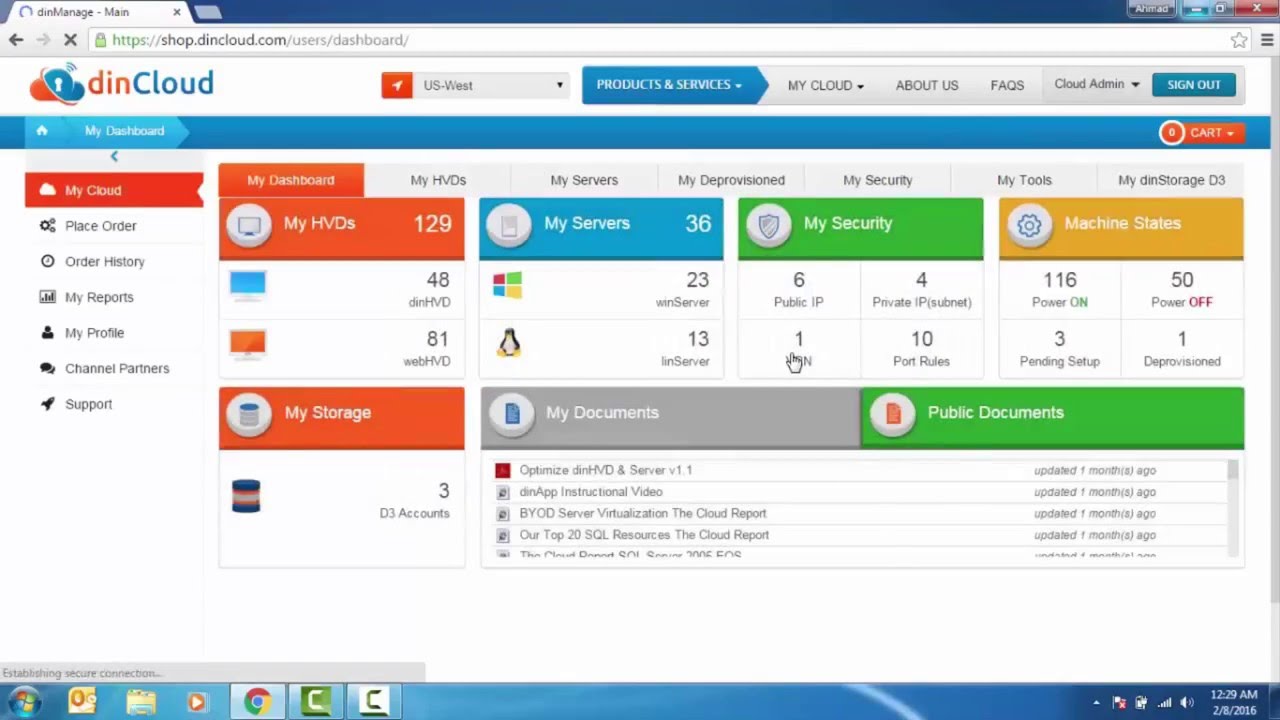 dinServer and dinManage Demo - YouTube