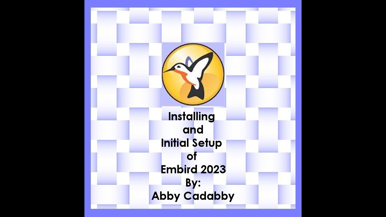 1. Installing And Setting Up Embird 2023 - YouTube
