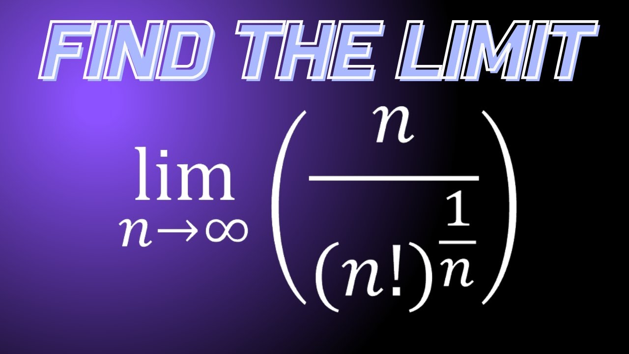 Limit Of N n 1 n As N Tends To Infinity YouTube
