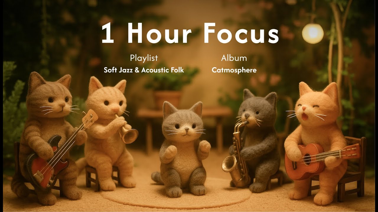Catmosphere – 1 Hour Cozy Focus Music with Cute Cats 🐾 | Pomodoro Timer ...