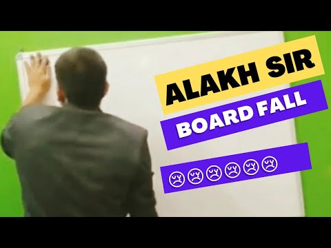 Alakh sir board fall || Alakh sir || Board fall scene || Physics wallah ...