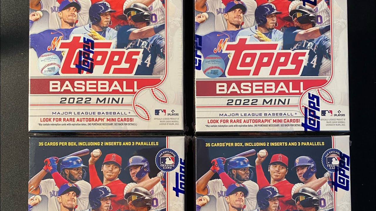 2022 Topps Mini 4 Box Opening!! Are they worth it? RED /5!! SP!!!! Boom ...