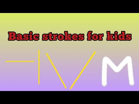 Strokes| Basic Strokes For kids| Easy Learn Strokes, Standing, Sleeping ...