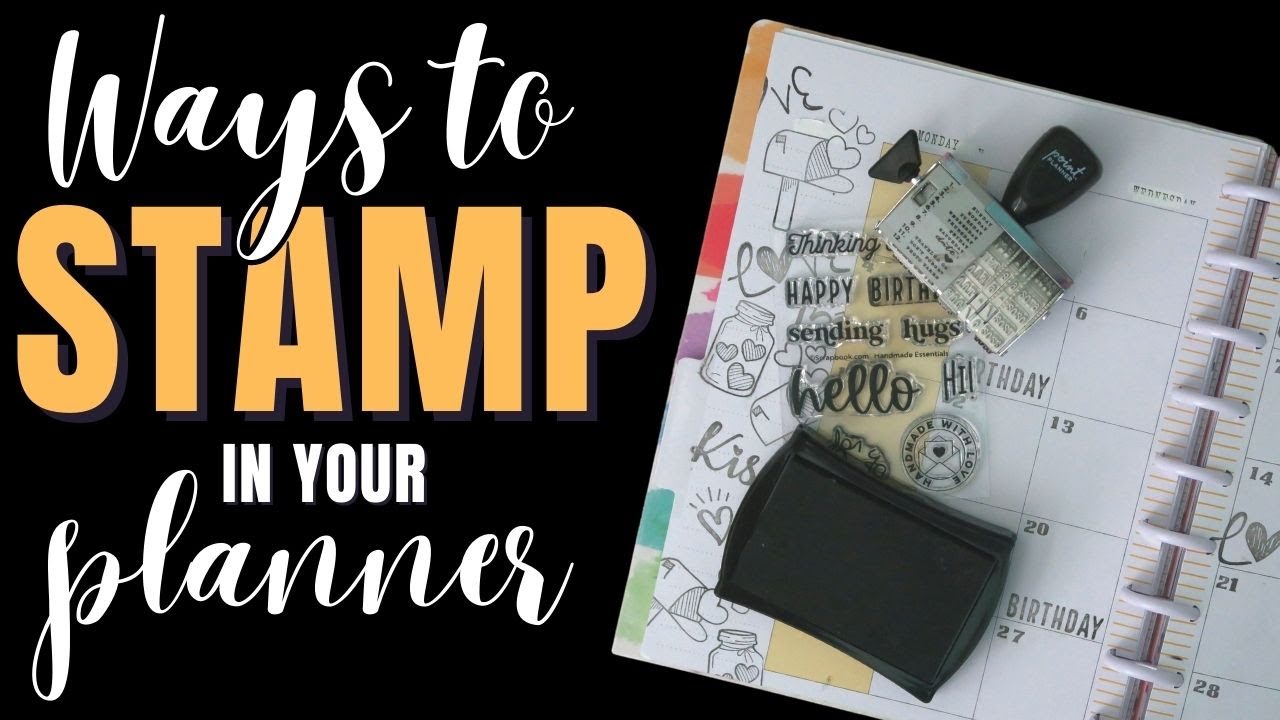 Using Stamps in your Happy Planner - Planning on a Budget - Collab with ...