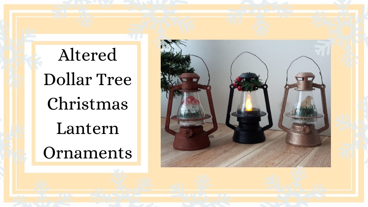 Dollar Tree DIY | Altered Mini Lanterns | Day 7 of my DIY Christmas ...