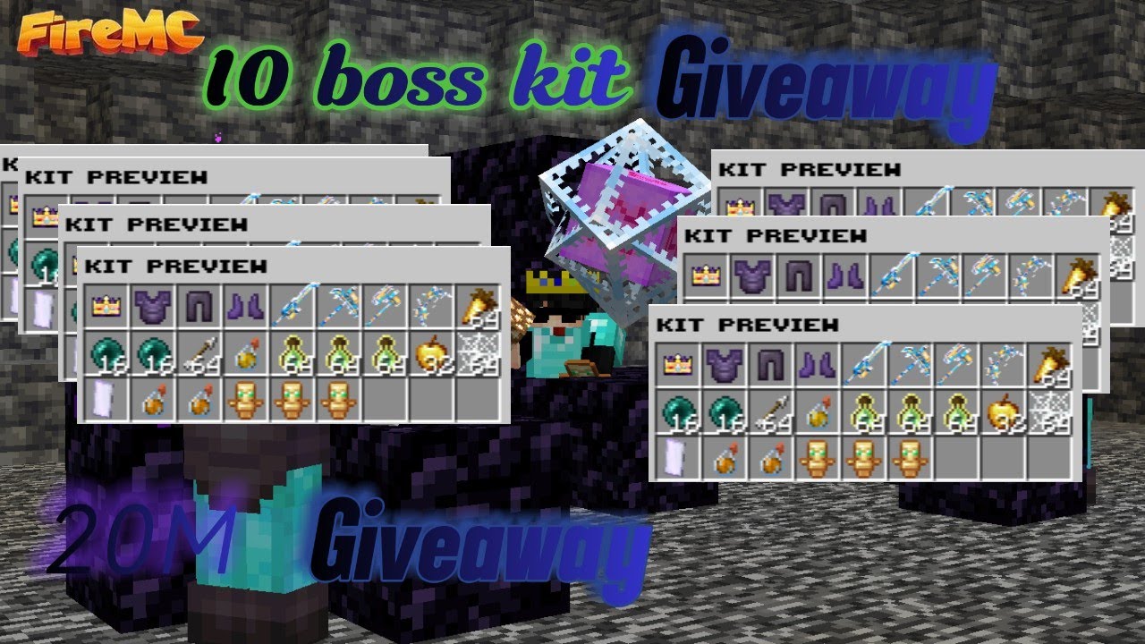 Ten Boss Kits And 20m Giveaway | FireMC 10 Video Giveaway Challenge ...