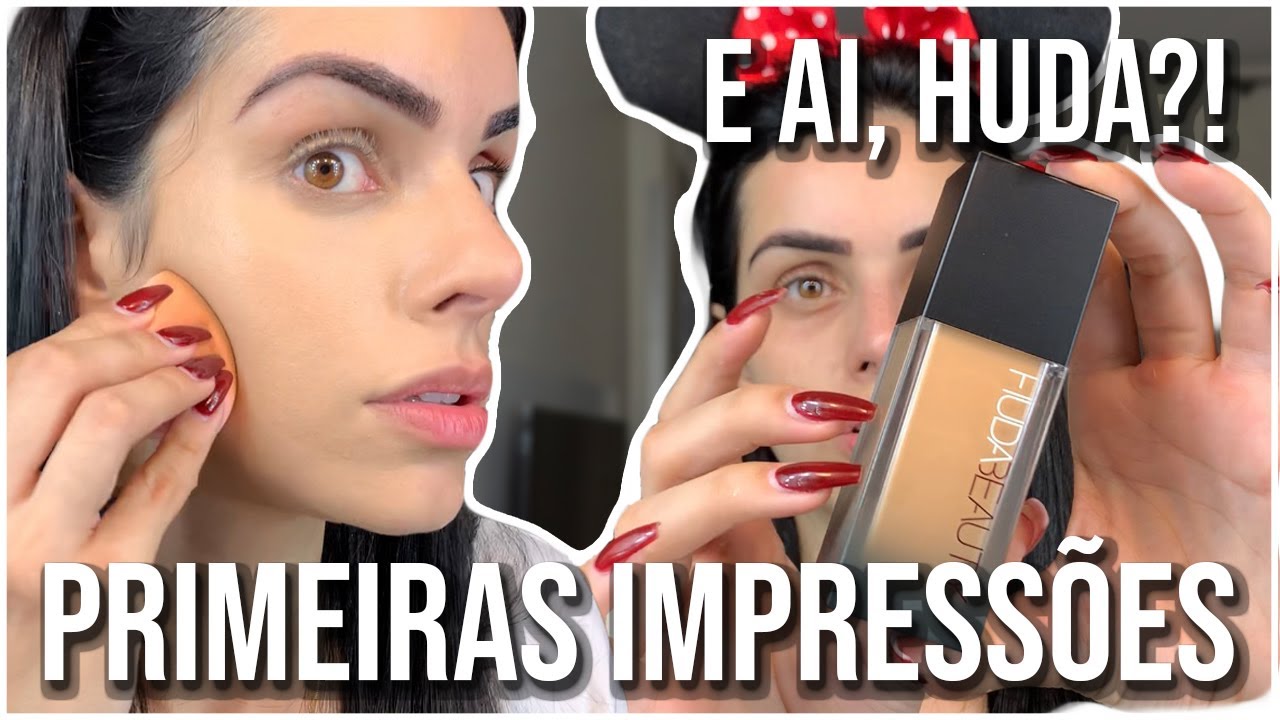 A BASE DA HUDA BEAUTY | PRIMEIRAS IMPRESSÕES - YouTube