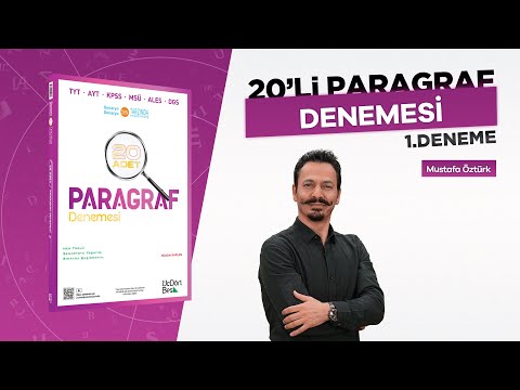 ÜÇDÖRTBEŞ YAYINLARI 20'Lİ PARAGRAF DENEMESİ 2026 DENEME-1