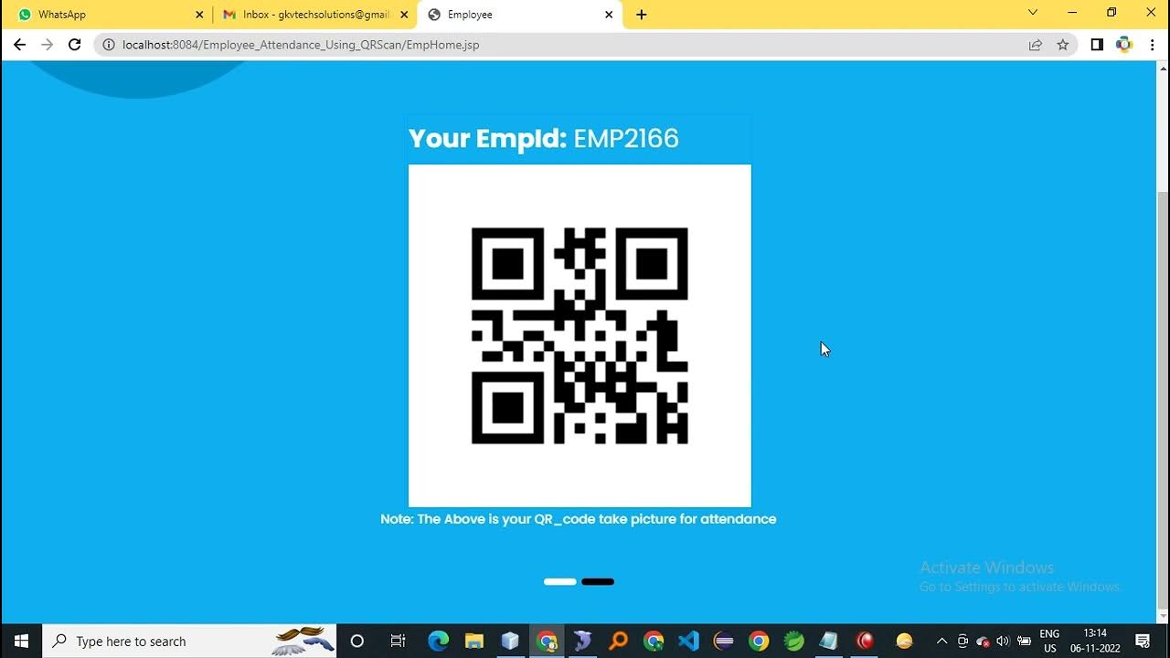 Employee Attendance Using QRCode Scan || JAVA || QRCode || Webcam ...
