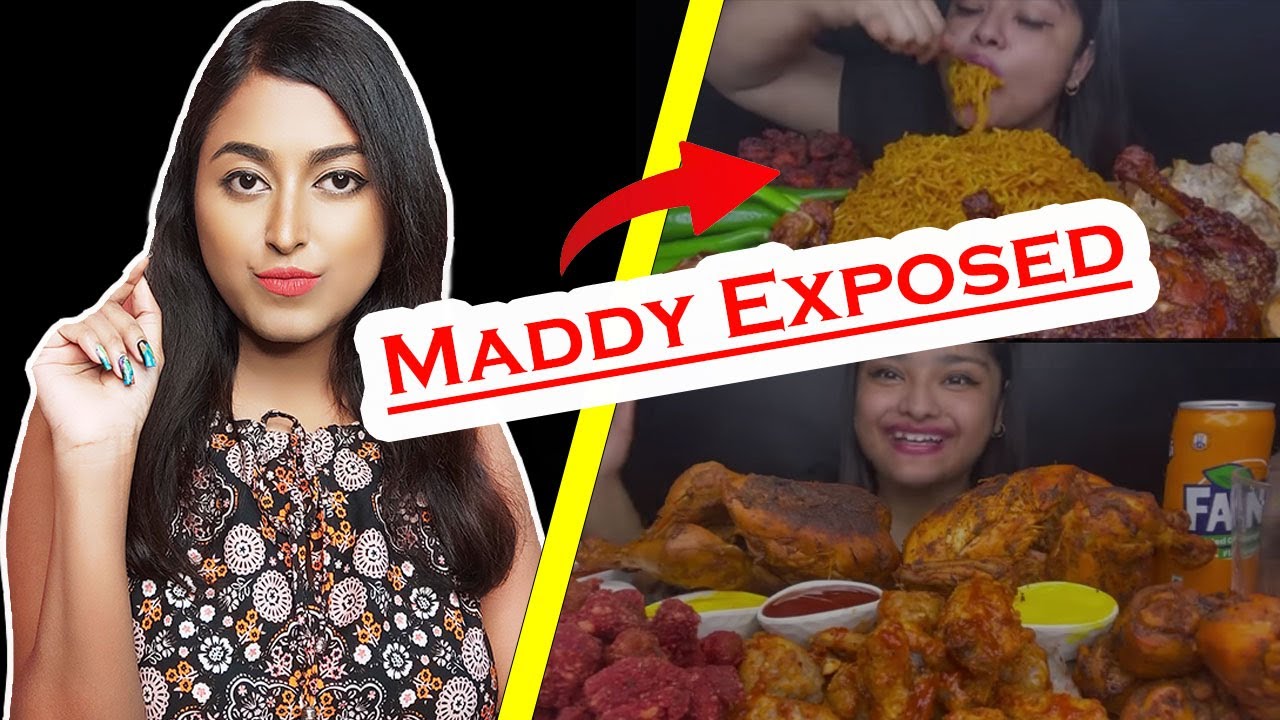 MADDY EATS EXPOSED || Secret behind mukbang videos😲 - YouTube