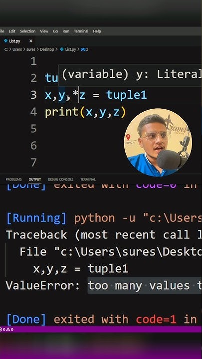 Tuple unpacking in python 🐍 #python #programming - YouTube