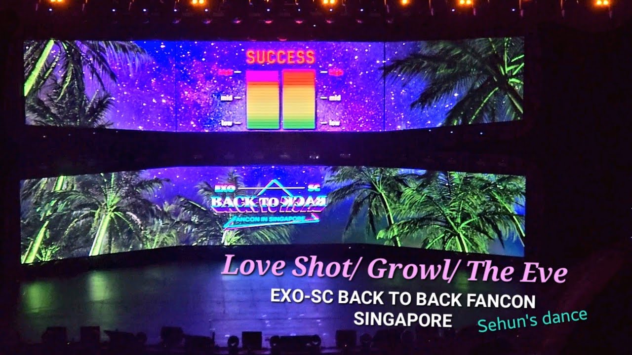 EXO-SC BACK TO BACK FANCON TOUR IN SINGAPORE - Random Play dance - YouTube