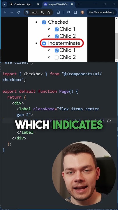 Indeterminate Checkbox With Shadcn/Radix UI #frontend #reactjs #webdevelopment #nextjs # ...