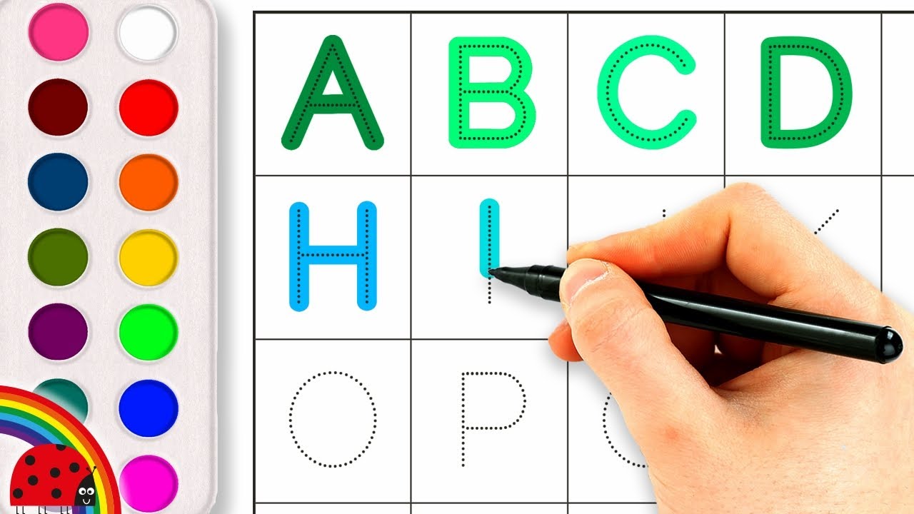 Learn the Letters of the English Alphabet from A to Z - YouTube