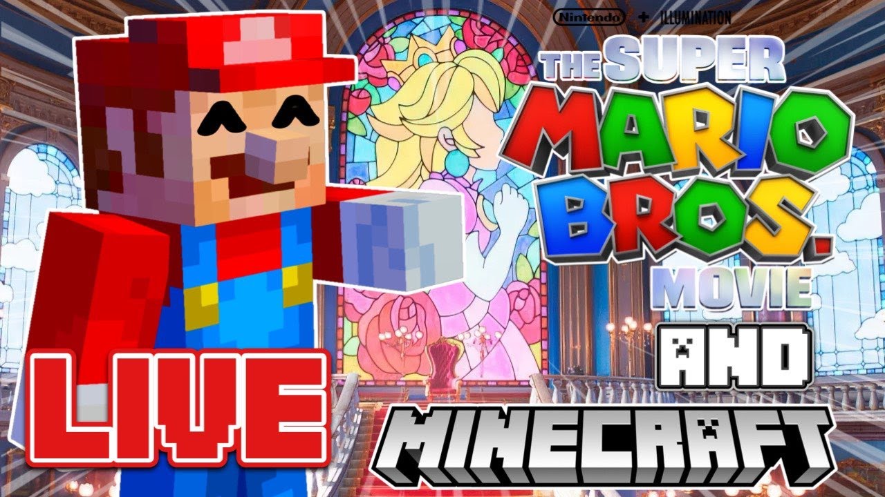 The Super Mario Bros Movie Trailer + Minecraft LIVE!!! - YouTube