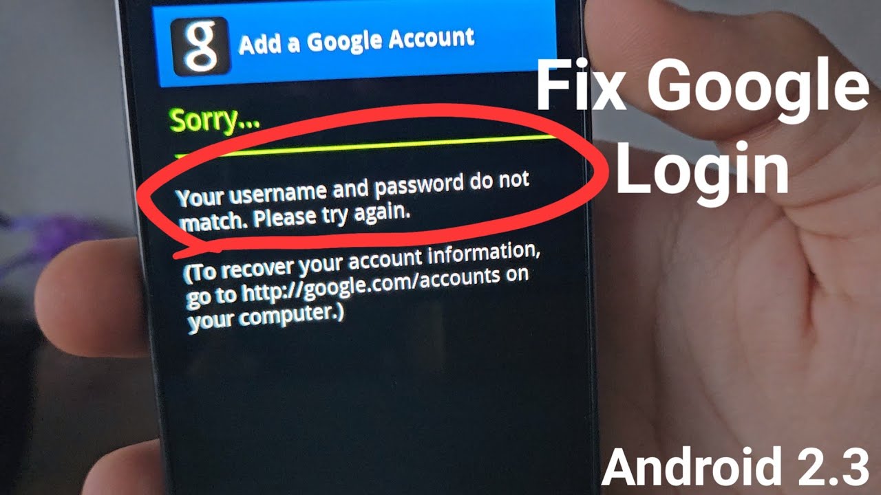 2023|Fix Google Login on Android 2.3.7 and lower - YouTube