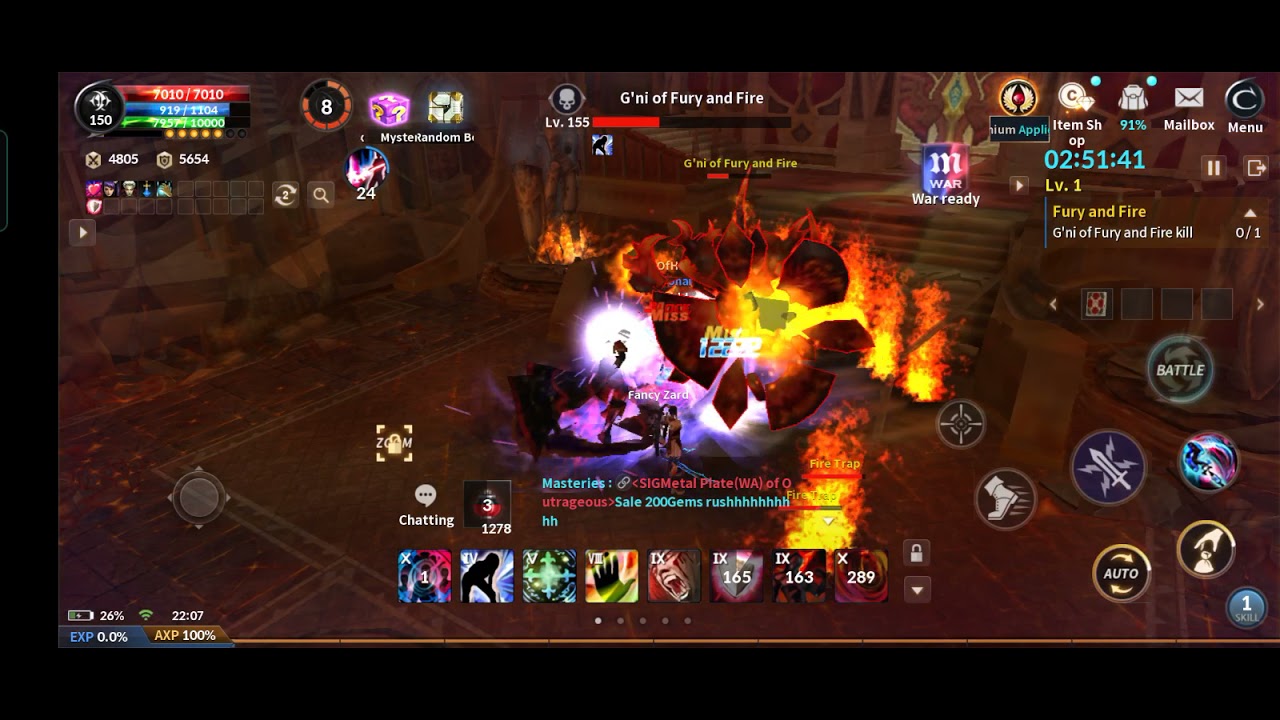 Cabal Mobile Philippines Solo Radiant hall (Gladiator) - YouTube