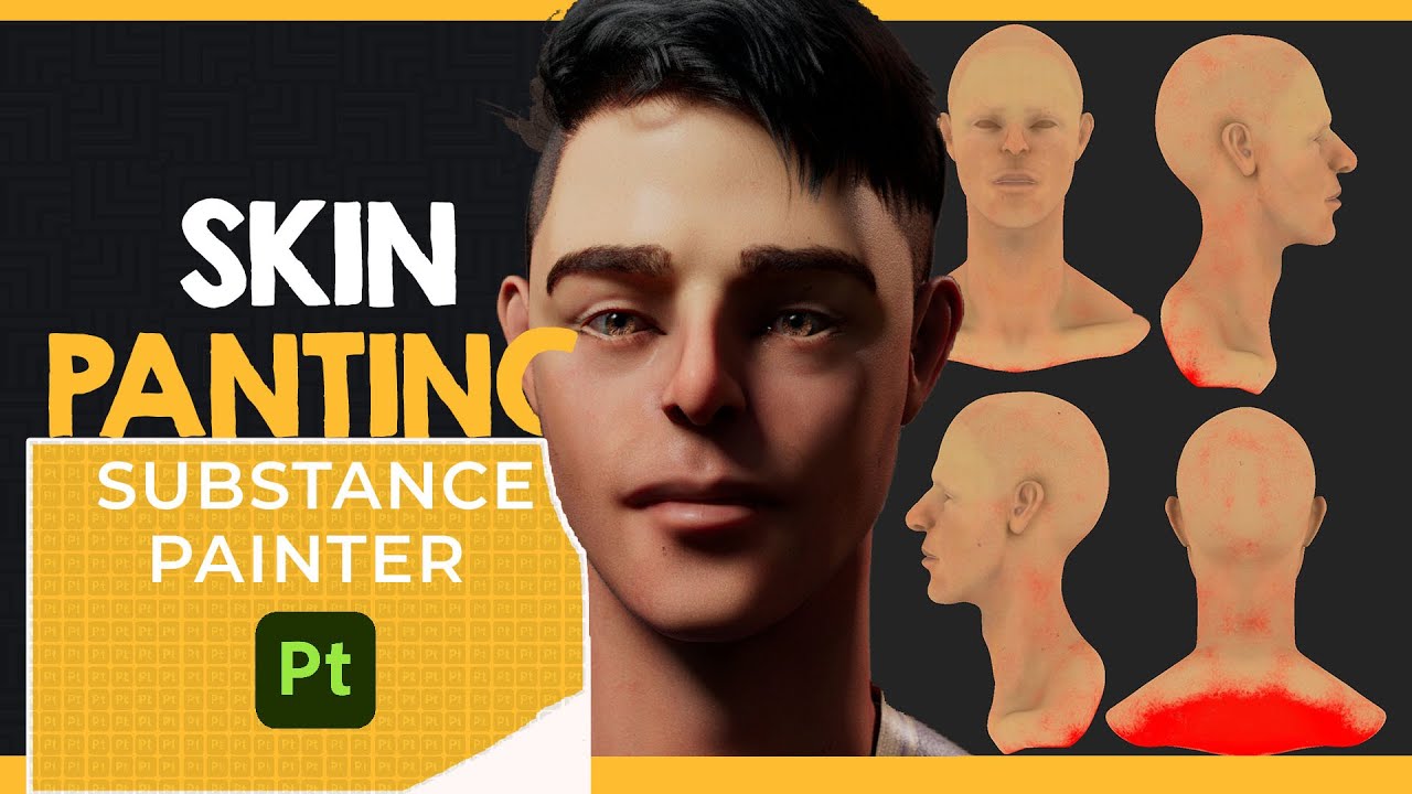 Hand-Painted skin texture in Substance Painter - YouTube