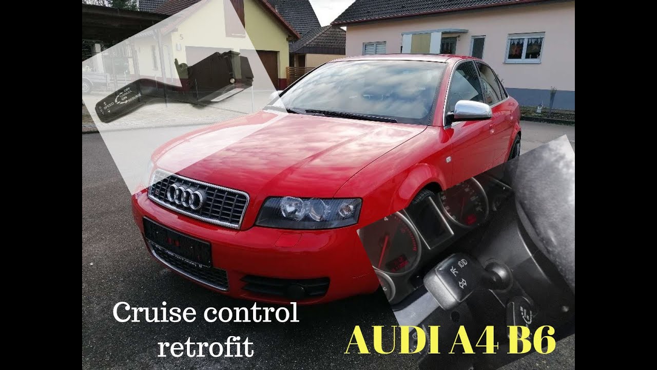 DIY AUDI A4 B6/B7 CRUISE CONTROL TEMPOMAT INSTAL RETROFITING - YouTube