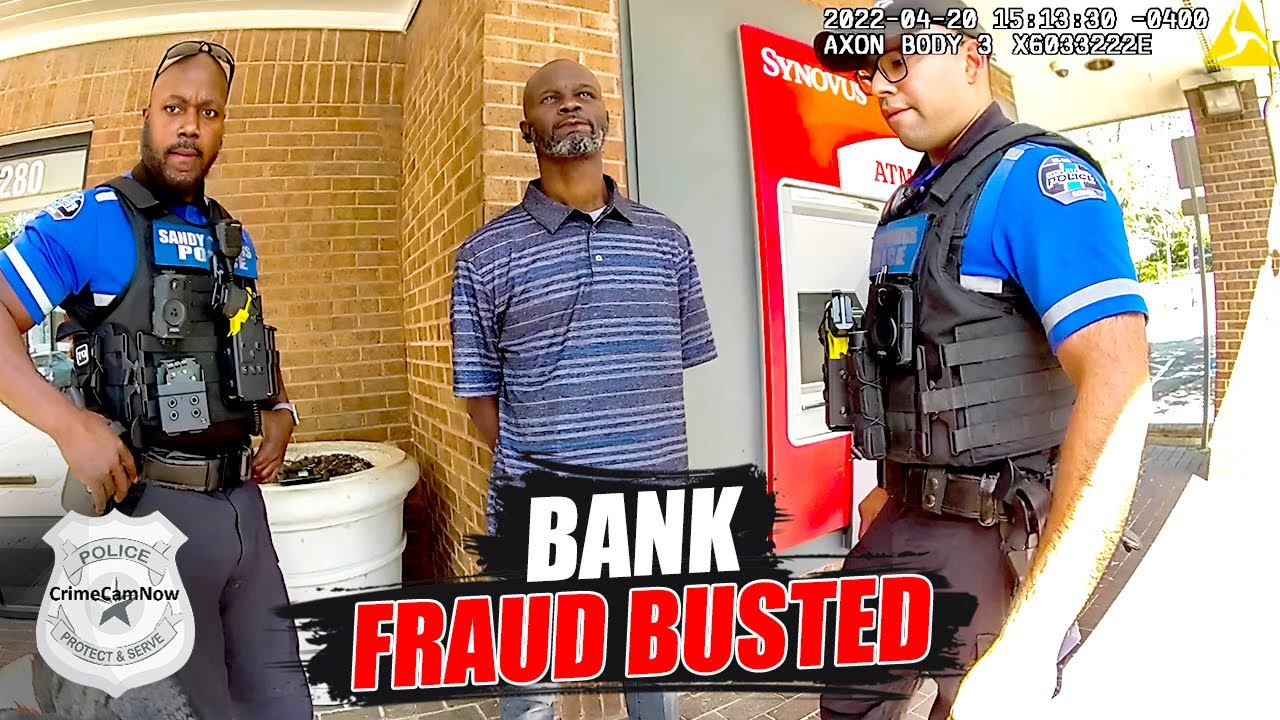 Scammer Shocked When Cops Show Up at Bank - YouTube