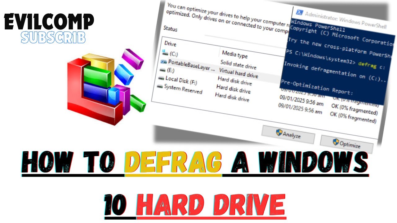 How to Defrag a Windows 10 Hard Drive - YouTube