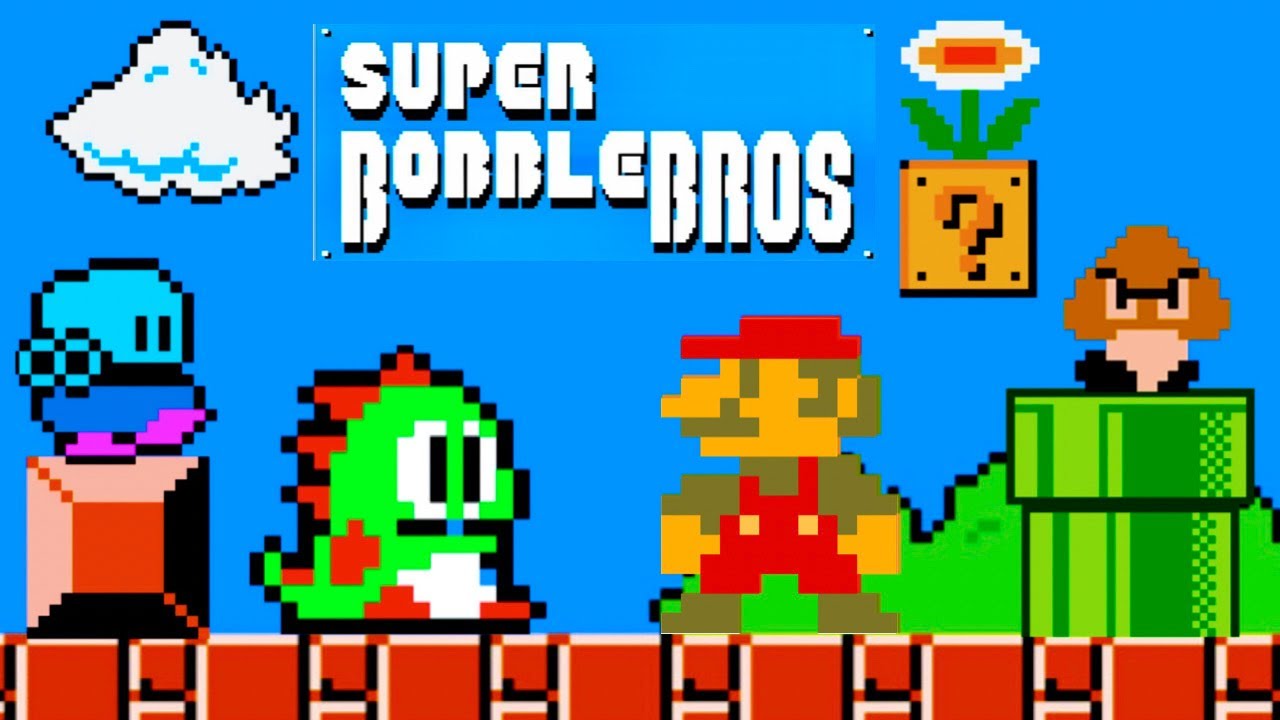 What if Bubble Bobble was a Super Mario Bros.1 Game?|HD - YouTube