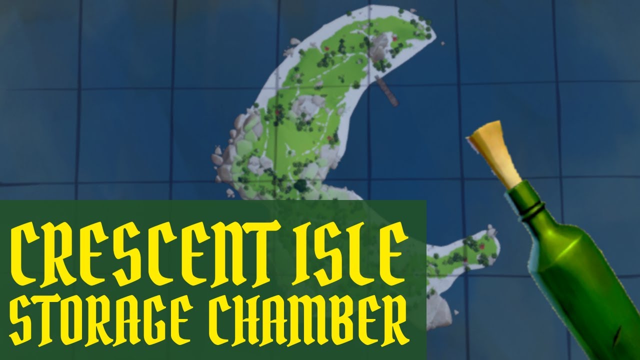 Crescent isle hidden storage chamber - Sea of thieves - YouTube